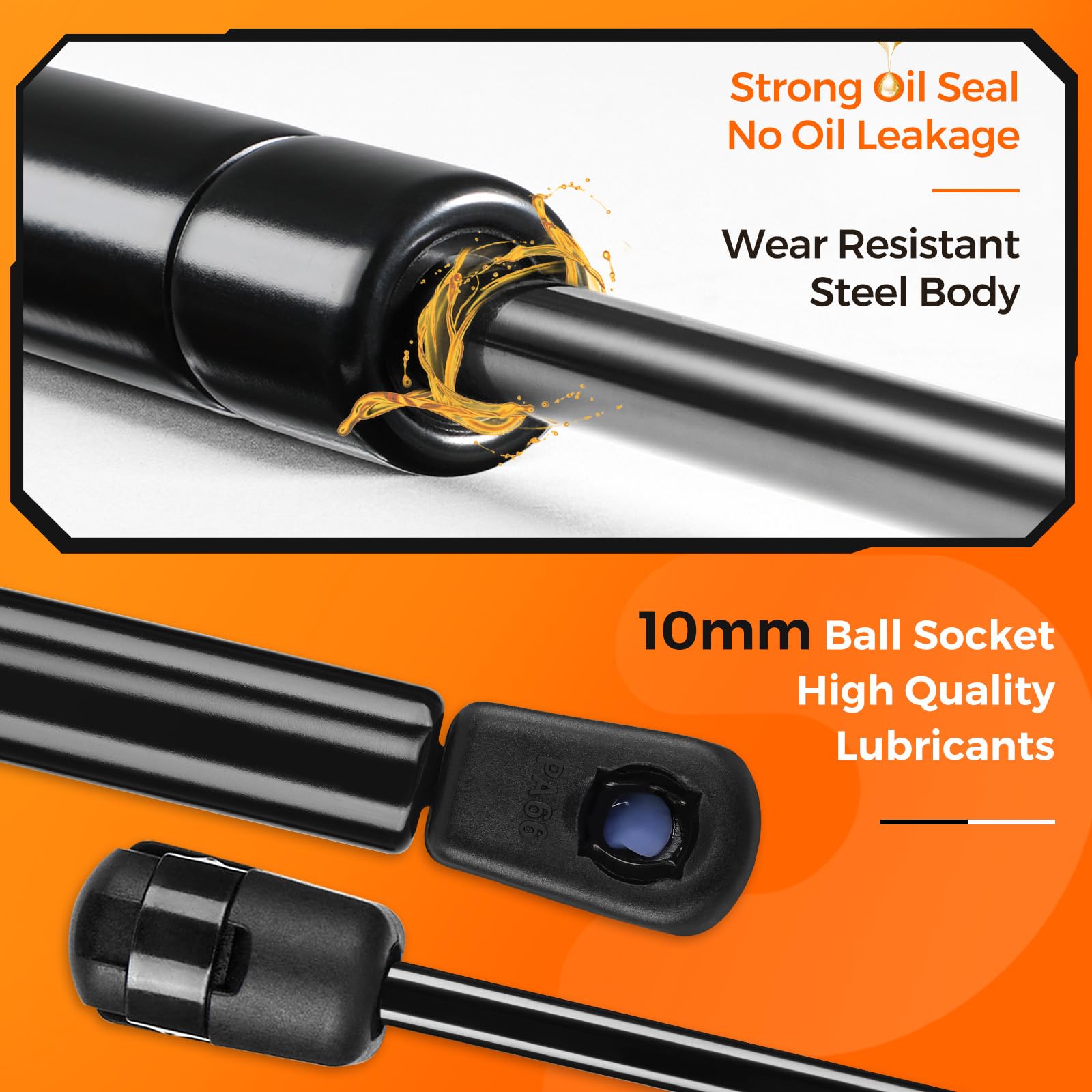 Snapklik.com : PM3990 29 Inch Gas Strut 150 Lbs Per Shock Prop,28 ...