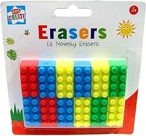 18 Novelty Lego Brick Erasers : Amazon.fr: Fournitures de bureau