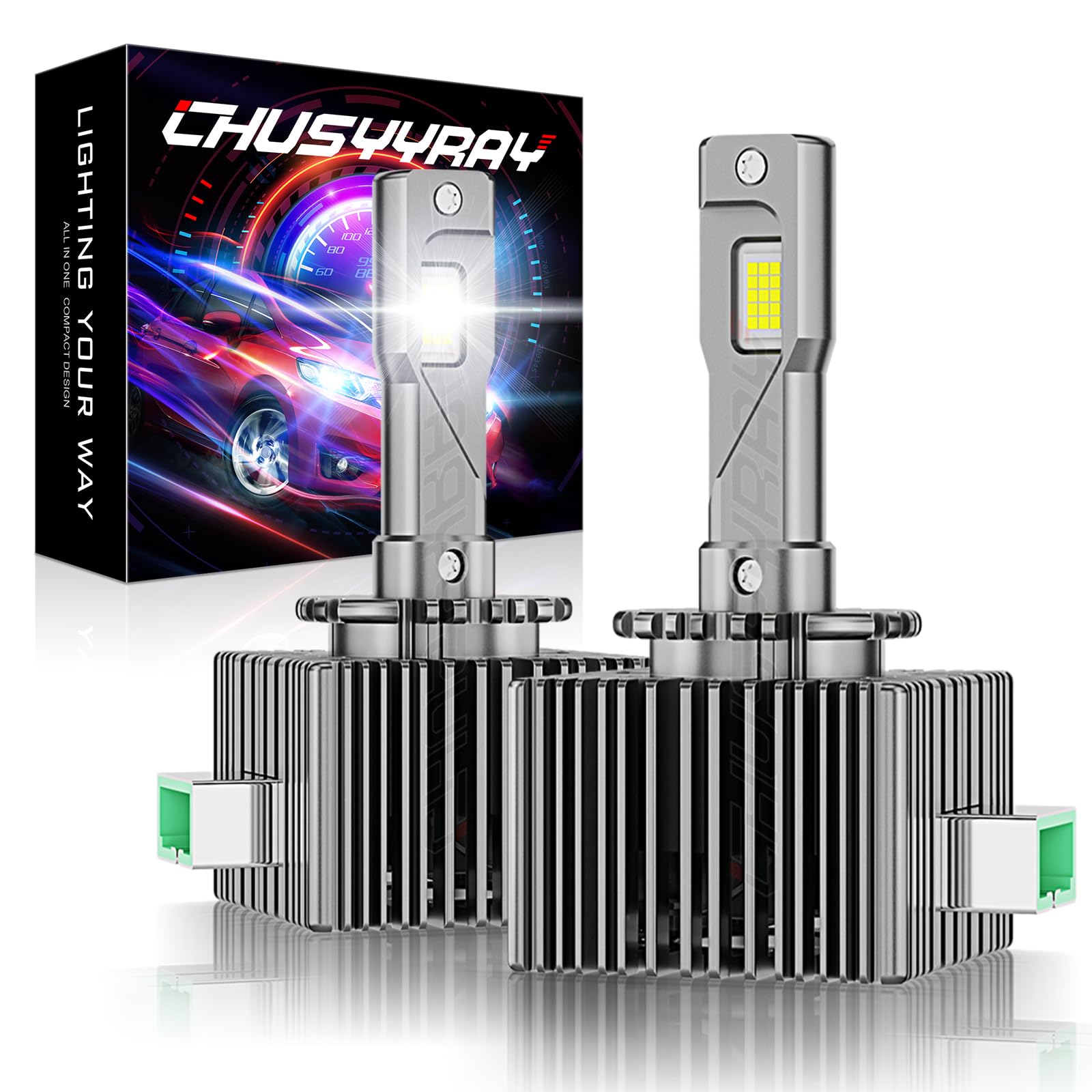 Amazon.com: CHUSYYRAY D1S Light Bulbs, D1R Fog Light Bulbs, 6000K Cool ...