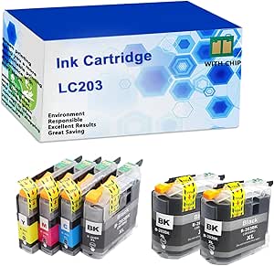 Amazon.com: HYSMF LC203 Compatible Color Inkjet Ink Cartridge for ...