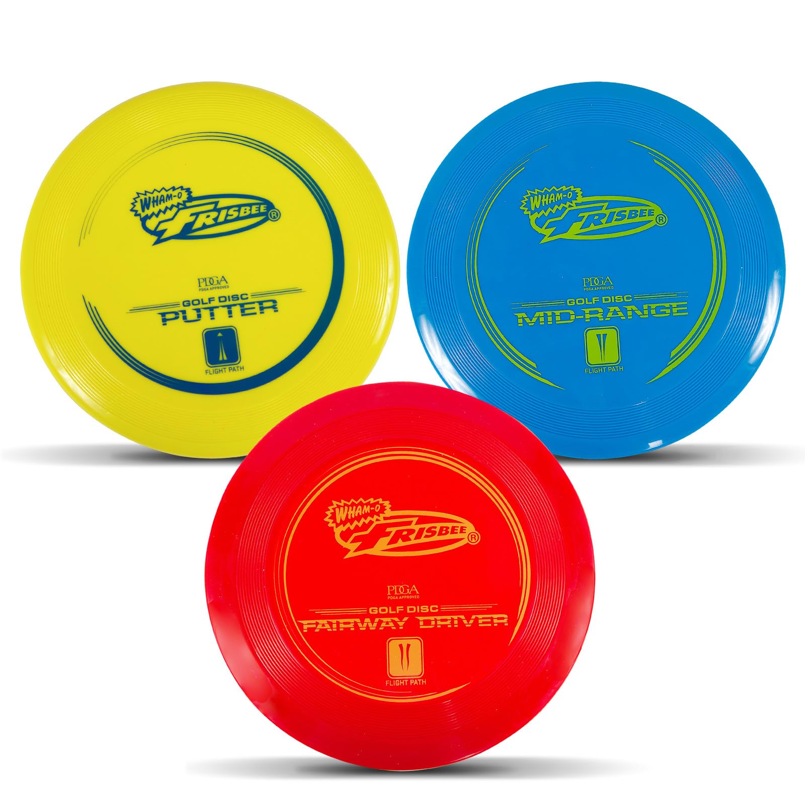 Amazon.com: Wham-O Frisbee Disc Golf Set Includes Driver, Mid-Range ...