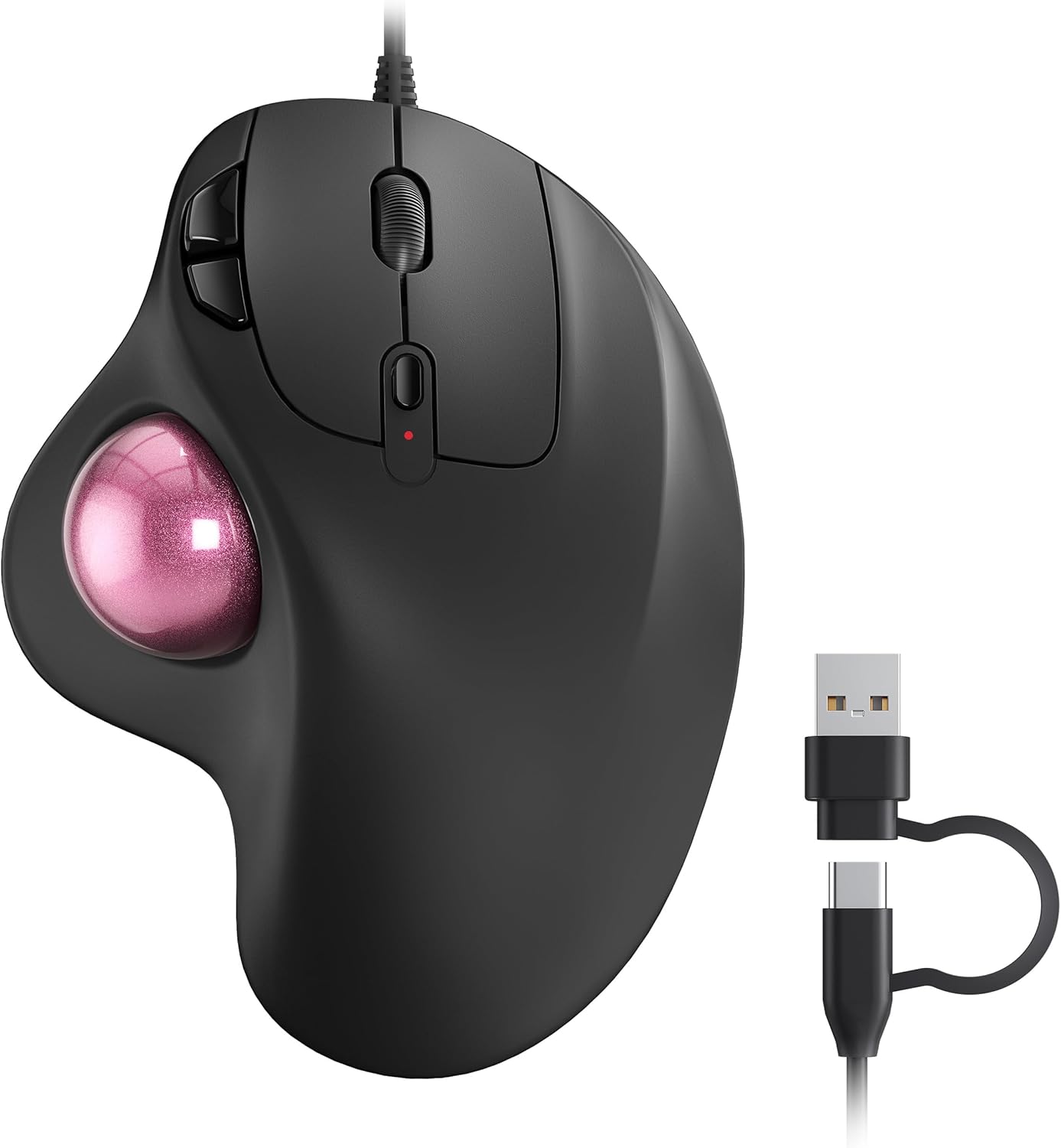 Amazon.com: Nulea M509 Trackball Mouse Wired, Ergonomic Design, Easy ...