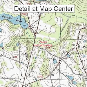 Amazon.com : USGS Topographic Quadrangle Map - Angier, North Carolina ...