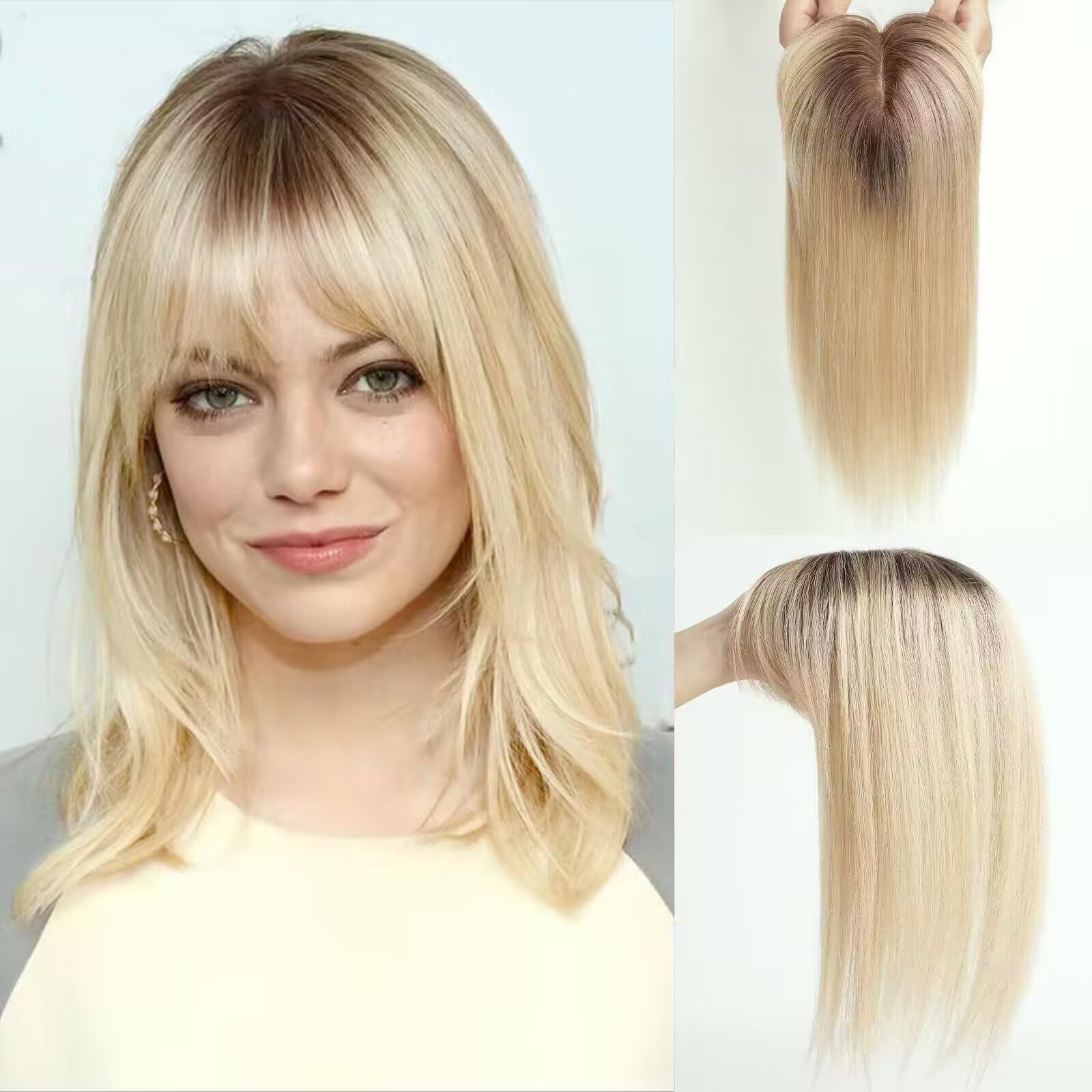 EMMOR Hair Toppers for Women, Hair Loss Cover, Hair Topper for Women ...