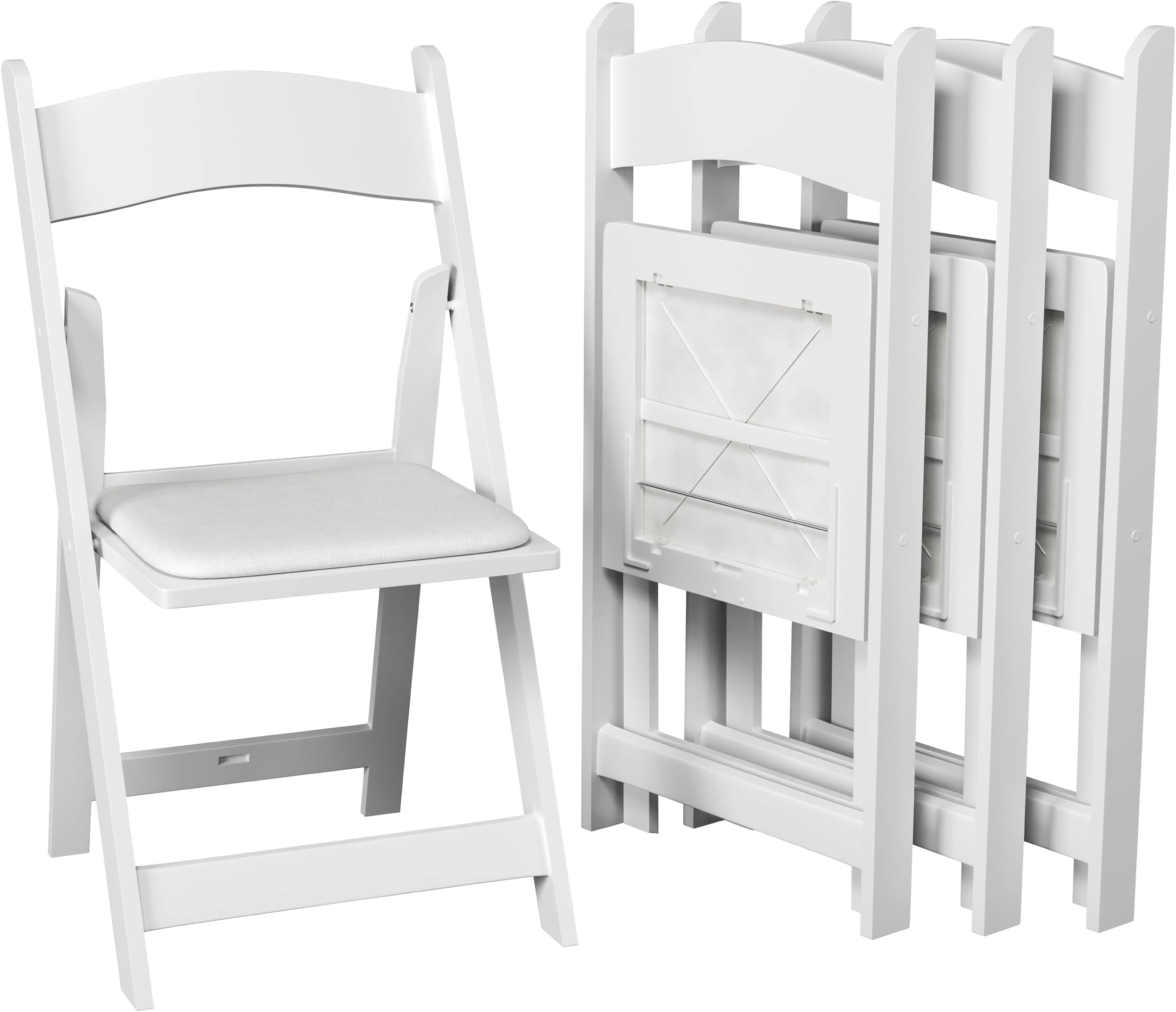 Amazon.com: Flash Furniture Hercules 4 Pack Replacement Seat for White ...