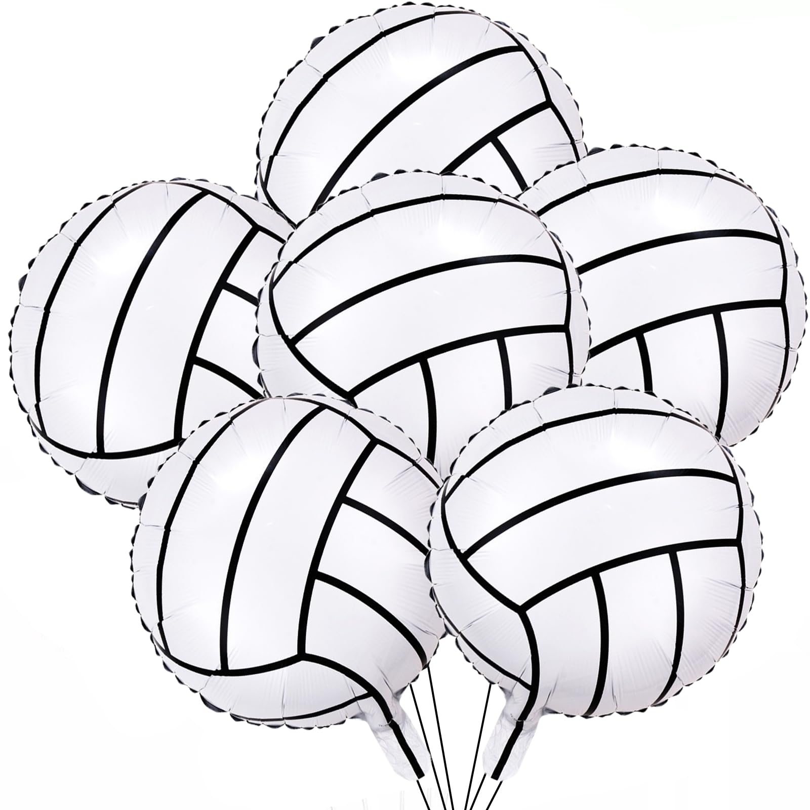 Amazon.com: Volleyball Birthday Party Supplies 6Pcs 18Inch Volleyball ...