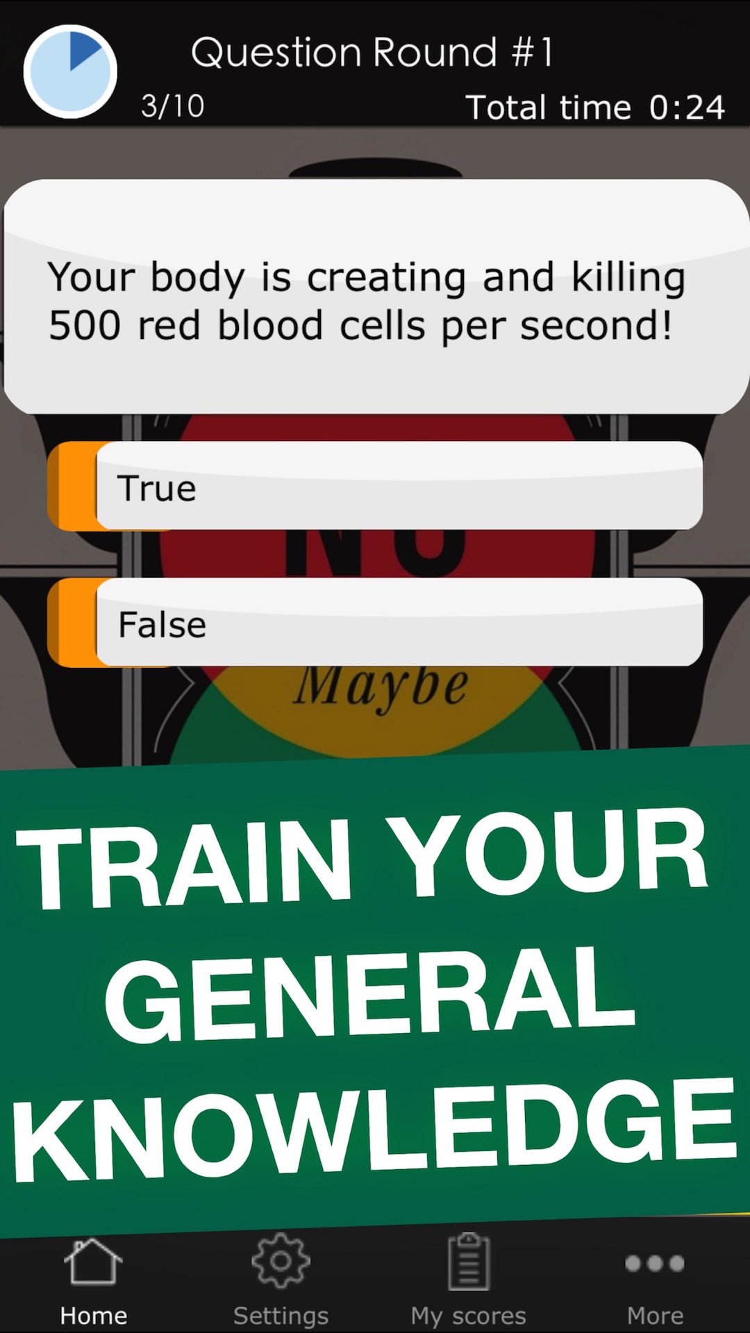 Aplicación True or False Challenge - Funny Science Quiz Trivia Game App ...