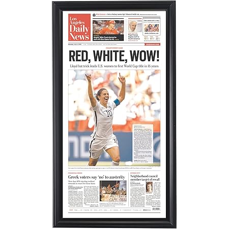 Amazon.com - Country Art House Black Newspaper Frame with Mat - Made to ...
