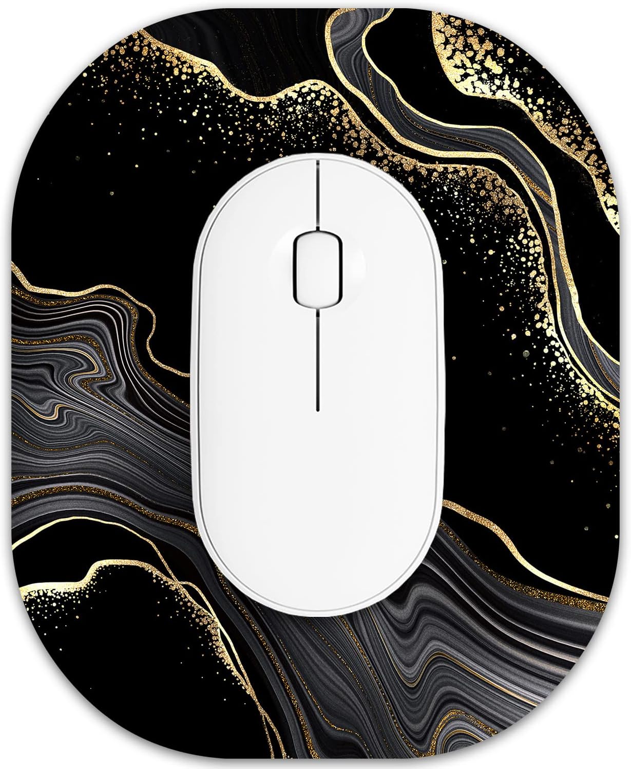 Amazon.com : Atufsuat Small Mouse Pad 6 x 7 Inch, Oval Mini Mouse Pad ...