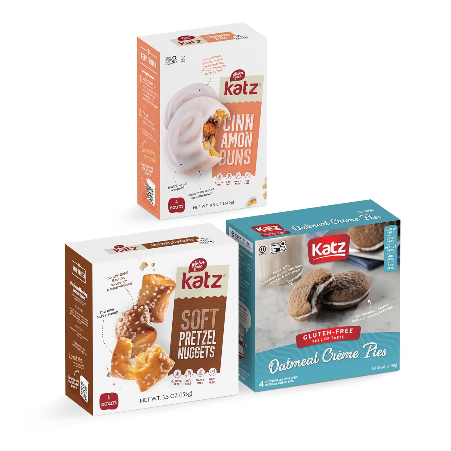 Amazon.com: Katz Gluten Free Snacks Variety Pack. Includes Fresh Baked ...
