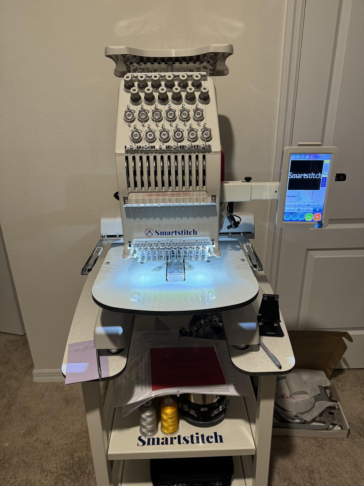 $161/mo - Finance S-1201 Compact Embroidery Machine with 12 Needles ...