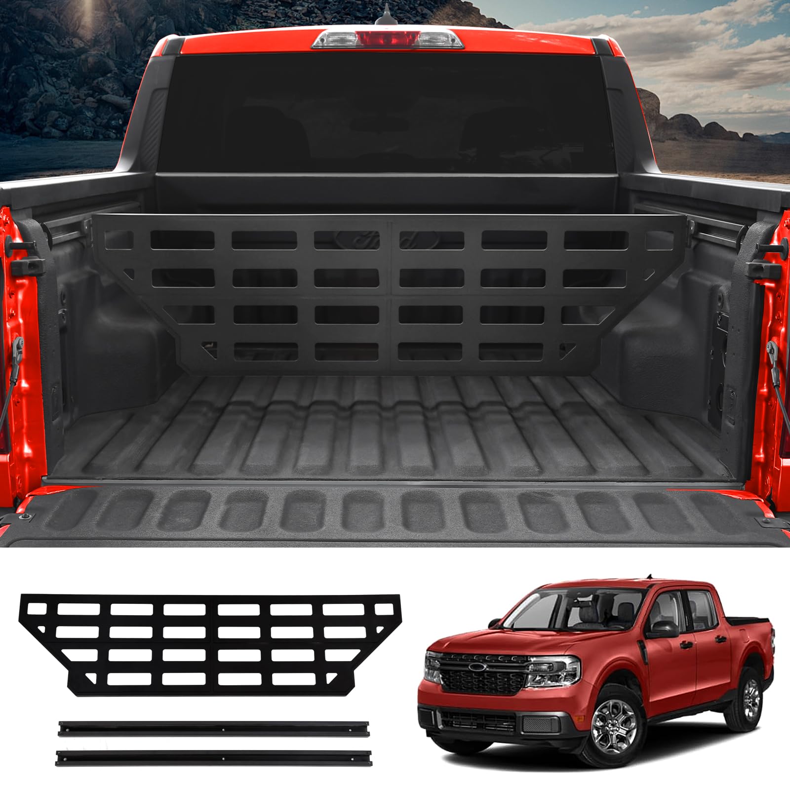 Amazon.com: Mabett Truck Bed Divider with Bed Side Rails for Ford ...