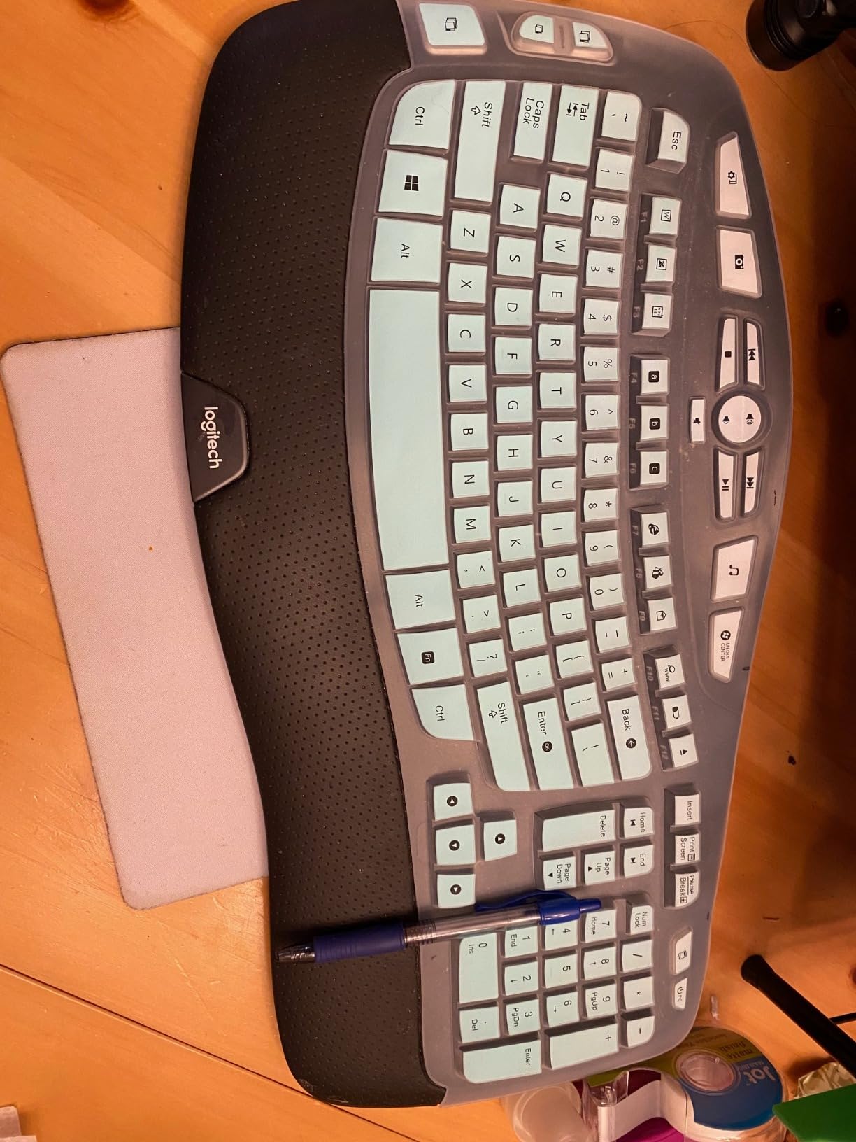 Amazon.com: Keyboard Cover Skin Compatible with Logitech K350 Wireless ...