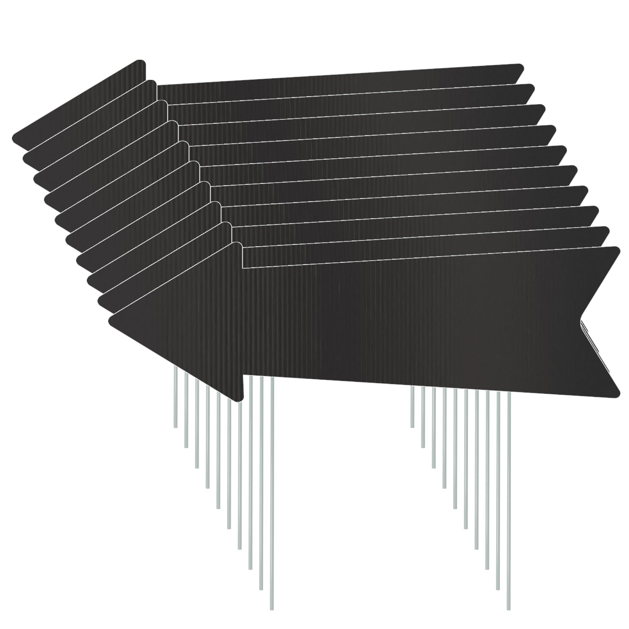 Amazon.com : Black Arrow Signs with Stakes 16 x 5 Inches,This Way ...