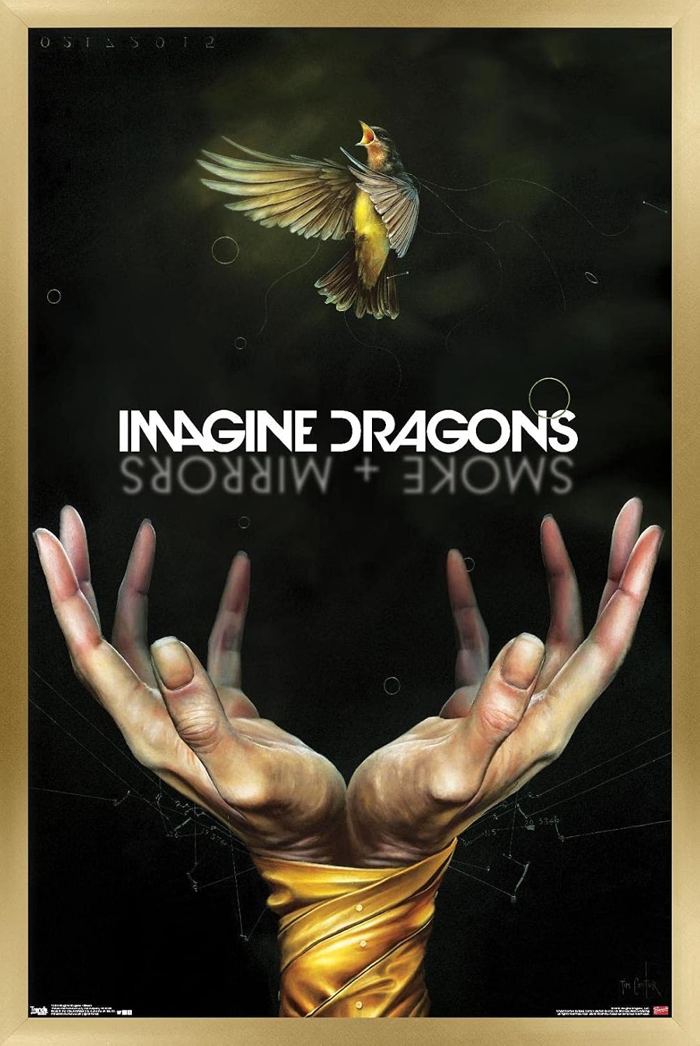 Trends International Imagine Dragons – Póster de pared ahumado, 22.375 ...