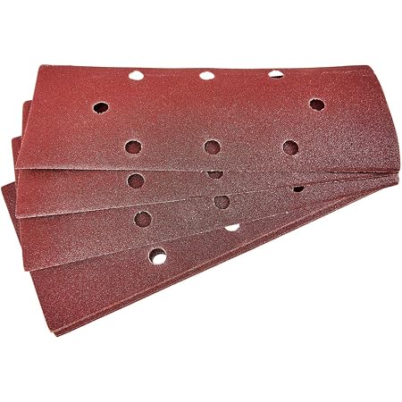 Amtech V4000 P60 Grit 1/3 Sheet Sander Set, 10 Piece Sanding Sheets ...