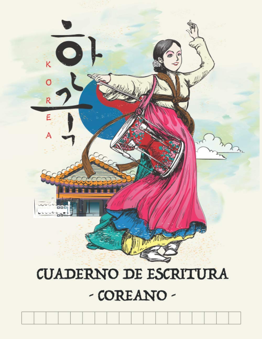 Cuaderno De Escritura Coreano Libro Con Papel Cuadriculado Wongoji 21 ...