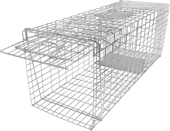 Amazon.com : EVGTTI 37" Live Animal Cage Trap, Heavy Duty Folding ...