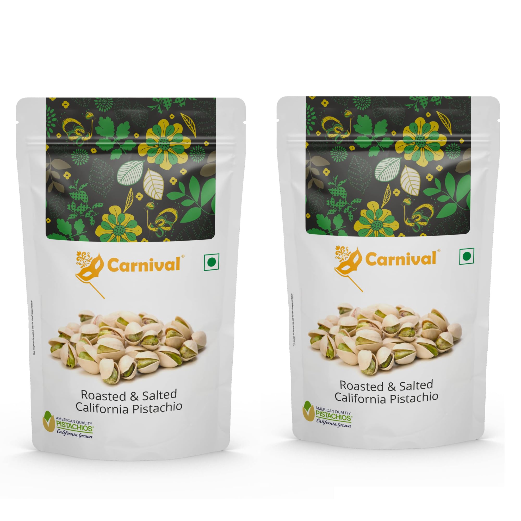 Buy Carnival California Roasted and Salted Pistachio 500gram (250g Pack ...