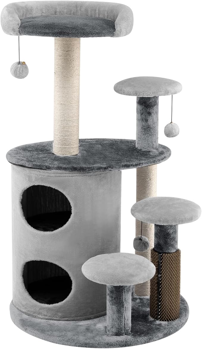 Amazon.com : PETSITE 40 Inch Cat Tree for Indoor Cats, Multi-Level Cat ...