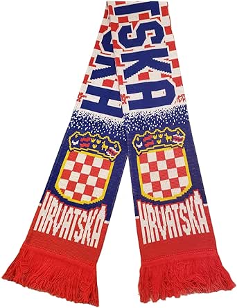 Amazon.com: Croatia Scarf | Soccer Fan Scarf | Premium Acrylic Knit ...