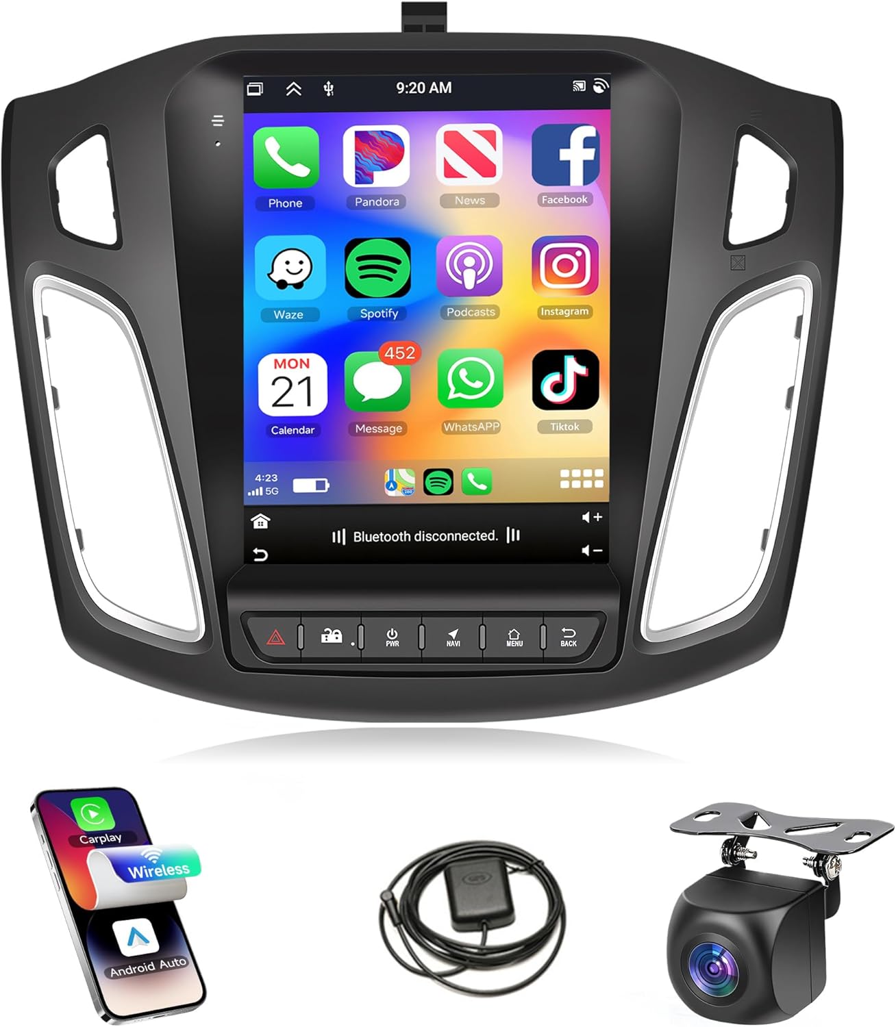 Amazon.com: 2G+64G Android 13 Car Stereo Radio for Ford Focus 2012-2018 ...