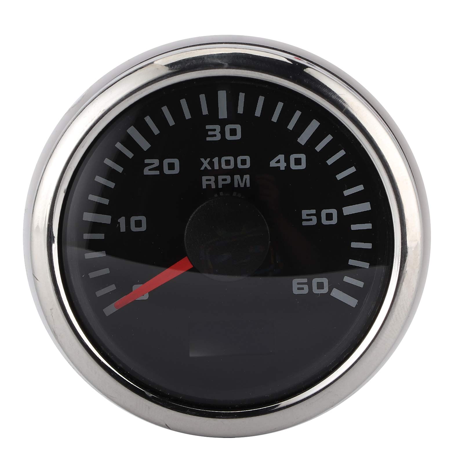 Auto Tachometer, KIMISS 52mm/2in 6000RPM Tachometer Gauge LCD Boat ...