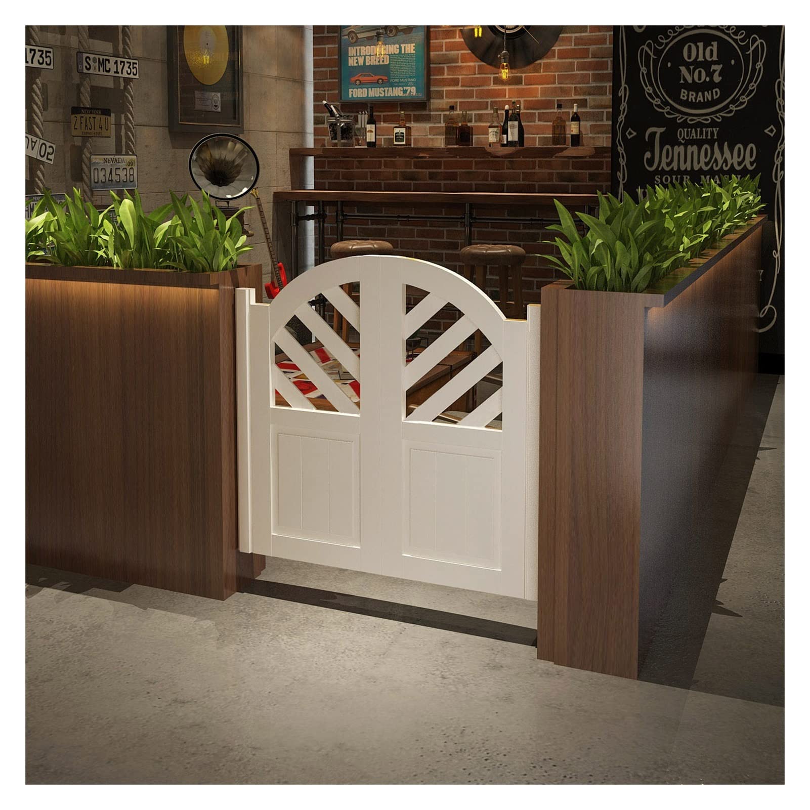 Buy LIANGLIANG Cafe Swinging Doors, Premade Pine Wood Saloon Door, Bar ...