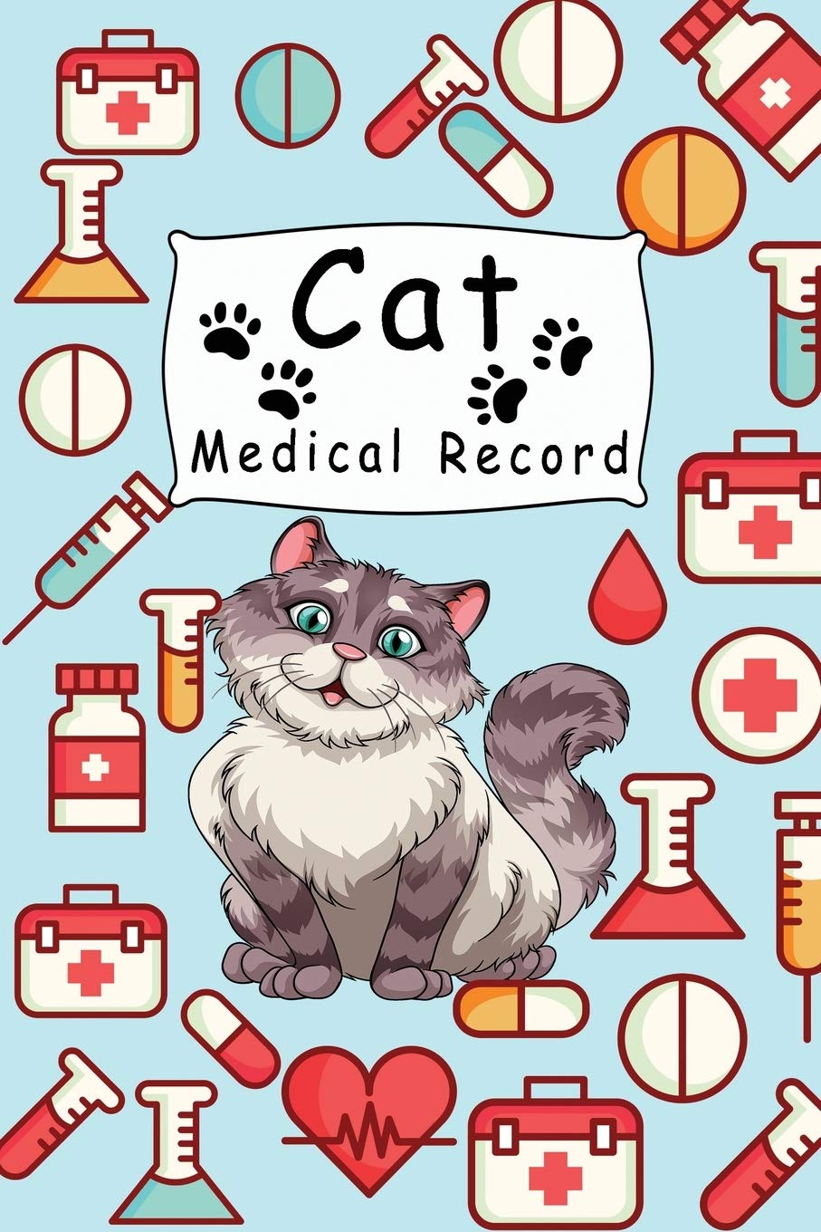 Cat Medical Record: Cute Cats Shots Record Card Kitten Vaccine Book ...