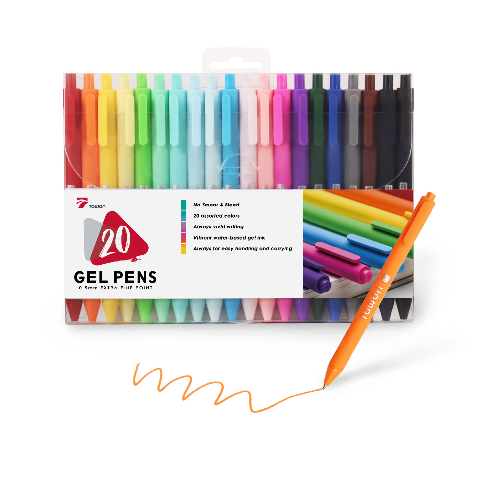 Snapklik.com : Cross Gel Ink Pen - 20 Colored Retractable Fine Point 0 ...