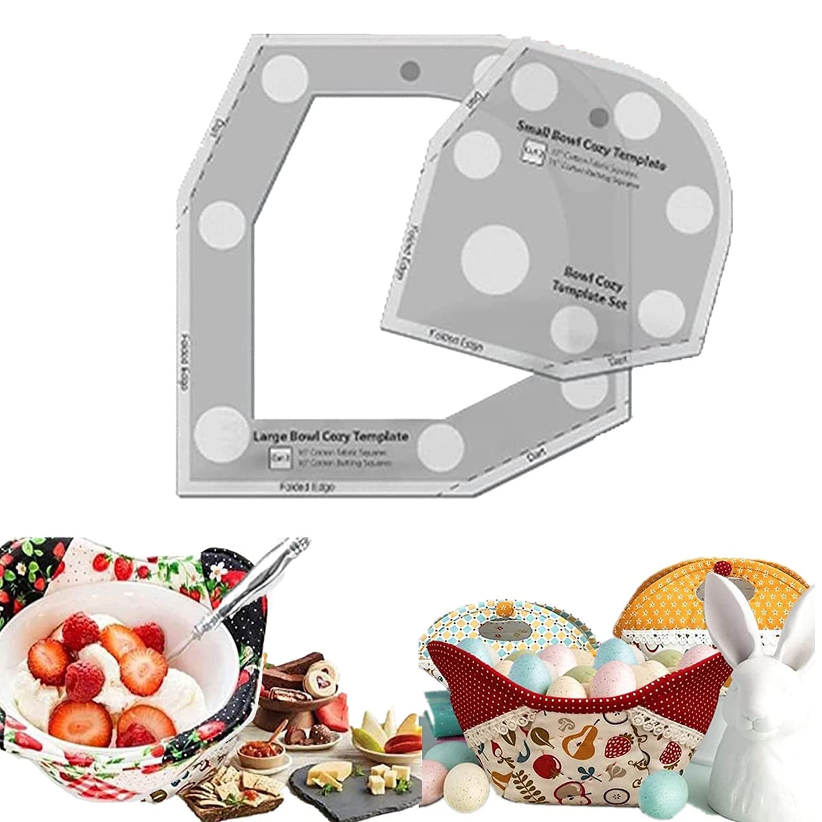 Buy Cozy Template Cutting Ruler Set, Creative Grids Cozy Template Set ...