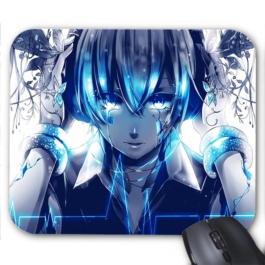 Nerdy Anime Girl Computer HD Wallpaper: Tv Computers Night Indoors
