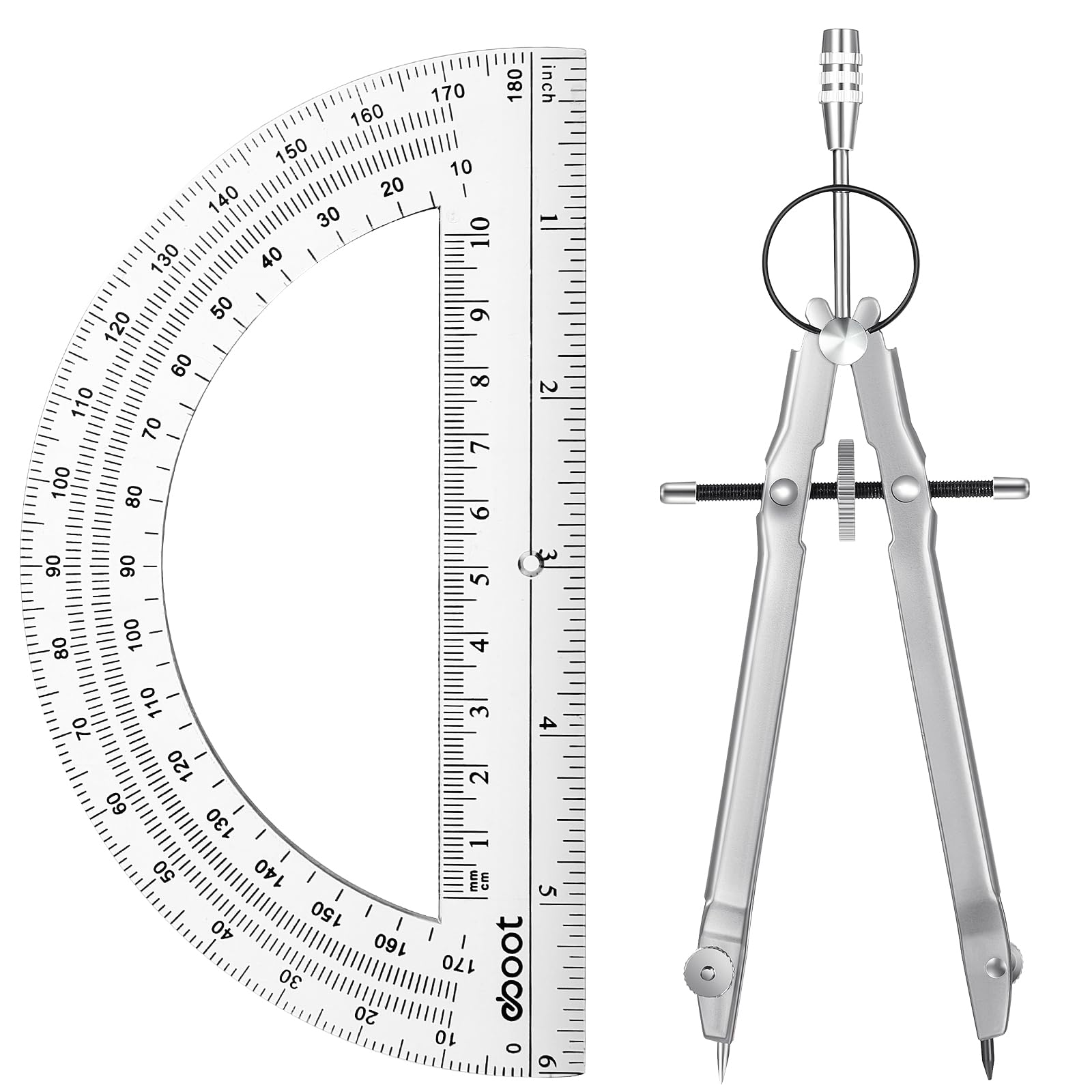 Snapklik.com : EBOOT Student Geometry Math Set, Metal Drawing Compass ...