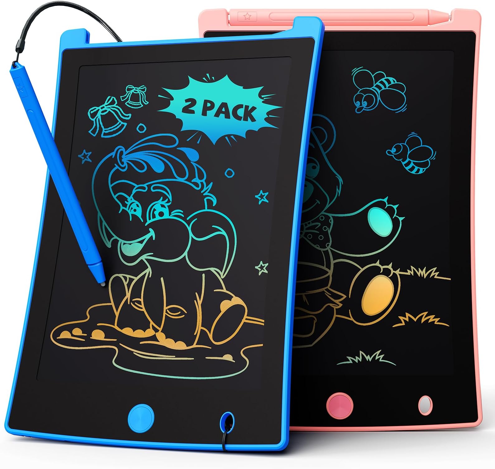 TEKFUN Lot 2 Tablette Dessin 8,5 Pouces LCD Ardoise Magique, Jouets ...
