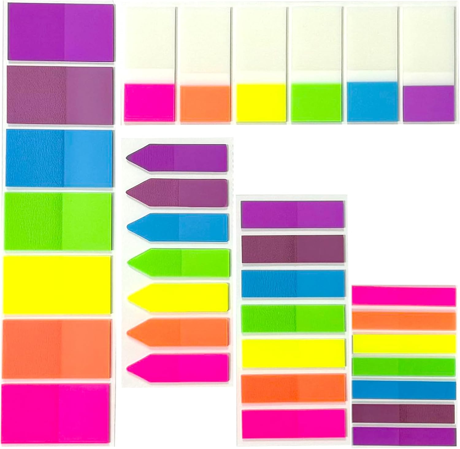 680 Pcs Sticky Index Tabs Page Markers Adhesive Strips Sticky Notes ...