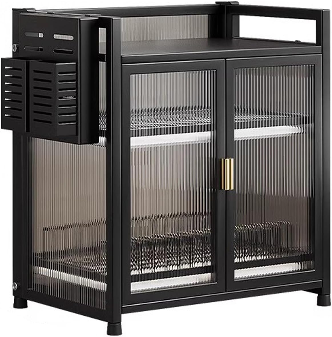 Amazon.com - Dish Drying Rack with Storage Cabinet, Countertop Bakers ...