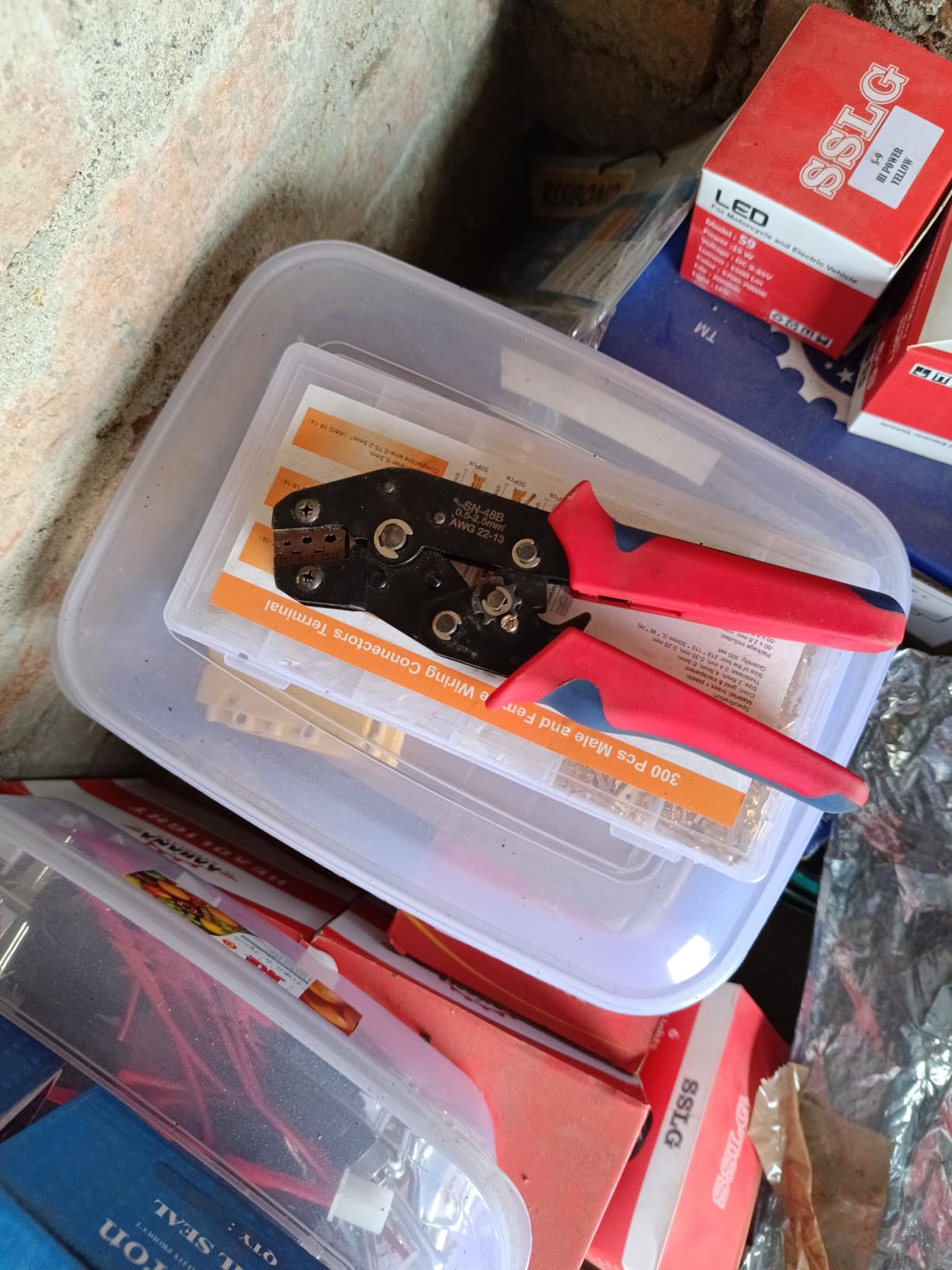 HASTHIP® Wire Terminals Crimping Tool Kit with 600PCS Male/Female Wire ...