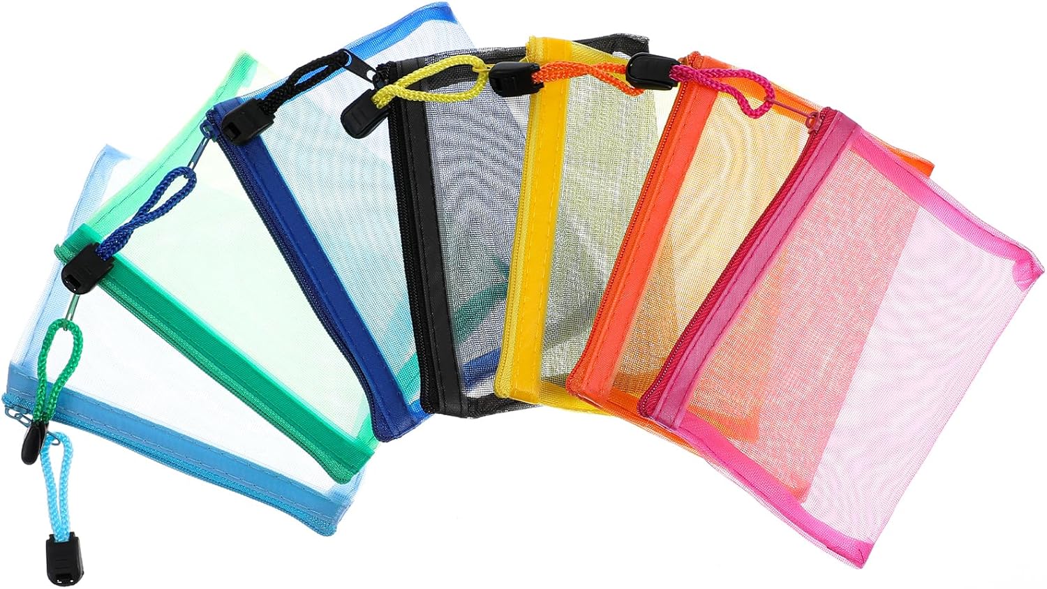 Amazon.com: Mesh Bags with Zipper, Mesh Zipper Bags/Cosmetic Bags ...