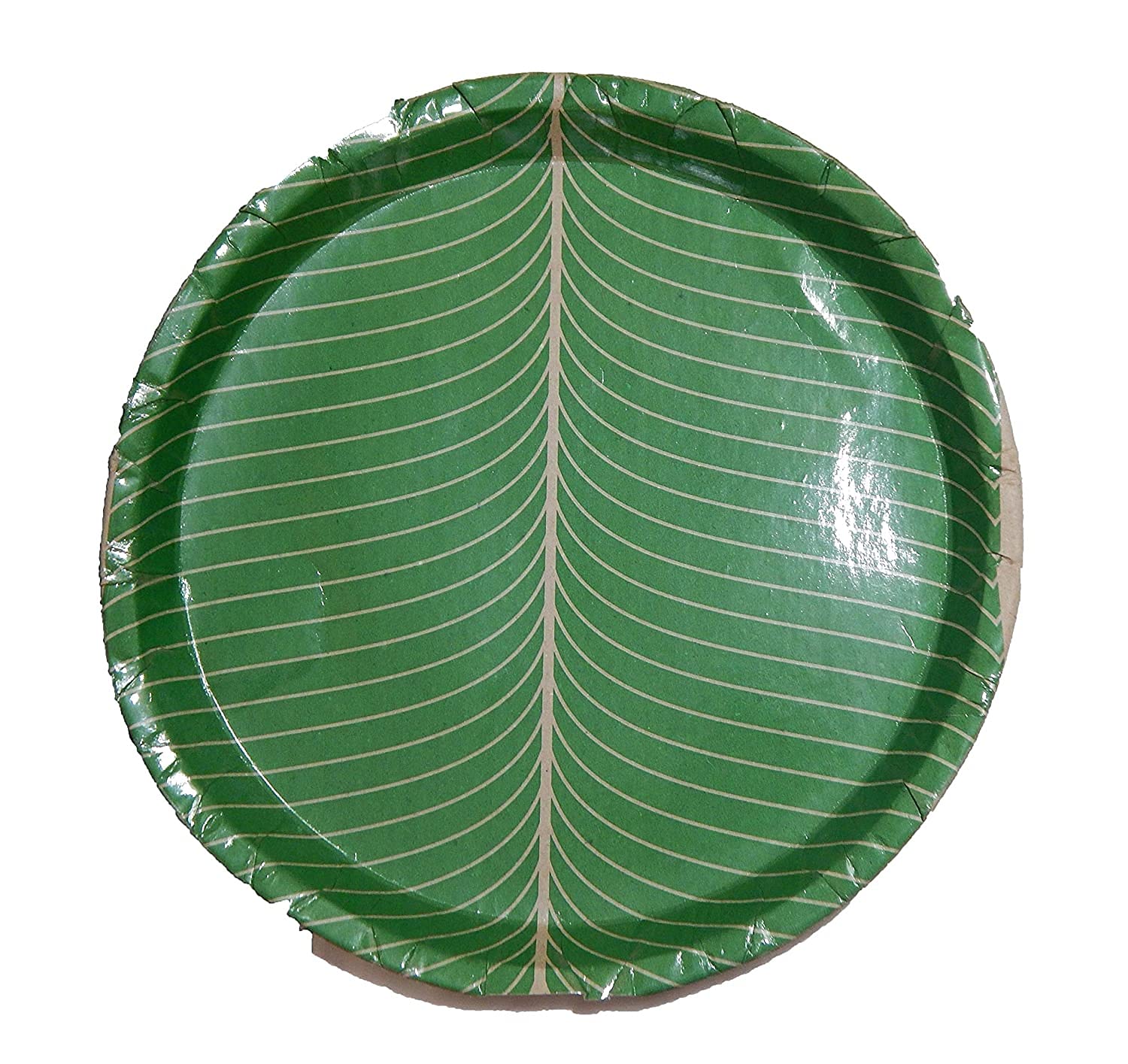 Buy NPRC Disposable Green Leaf Paper Plates 25 Pcs Online at Low Prices ...