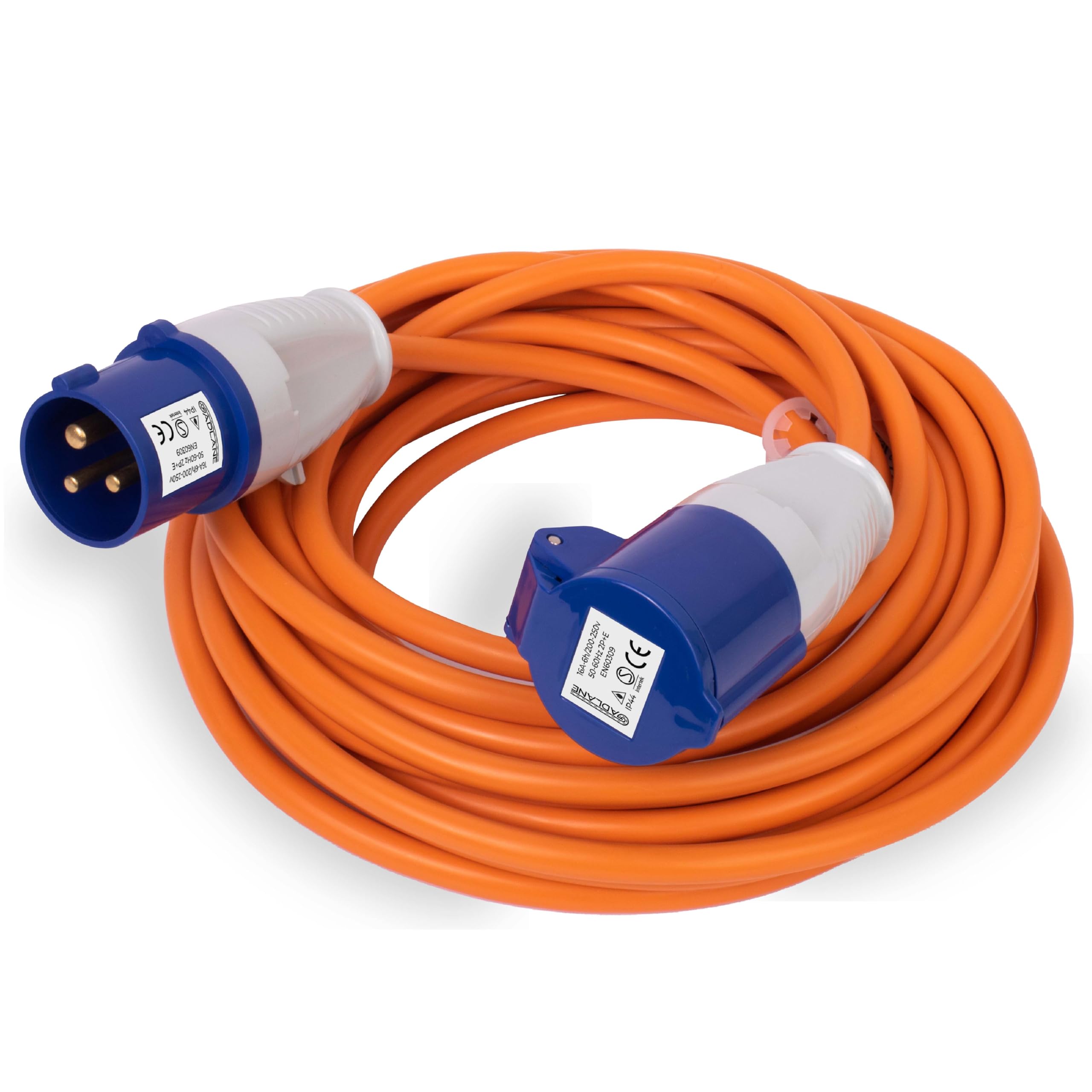 GADLANE 25M Extension Lead - Heavy Duty Caravan Hook Up Cable, 16 Amp ...