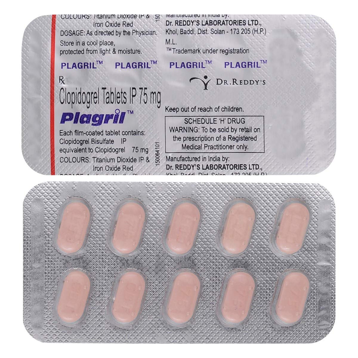 Plagril 75mg - Strip of 10 Tablets : Amazon.in: Health & Personal Care