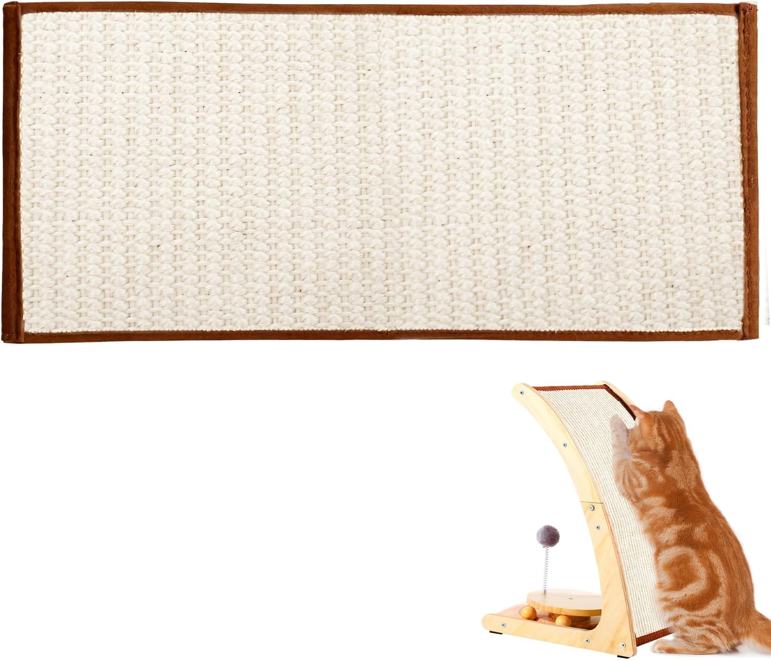 Amazon.com : BSRGMS Cat Scratcher Mat Natural Sisal Cat Scratch Pad ...