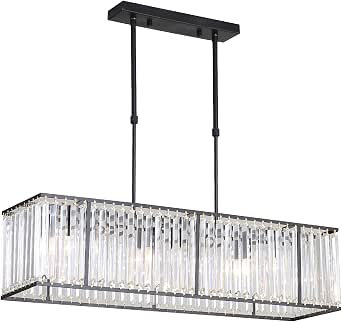 VPABES Crystal Chandelier Modern Kitchen Island Lighting Crystal ...