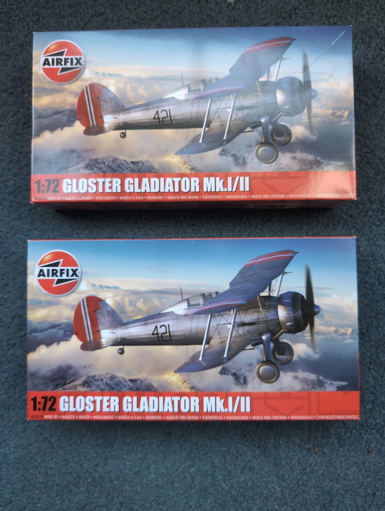 Airfix - A02052B Gloster Gladiator Mk.I/Mk.II Classic Kit Military ...