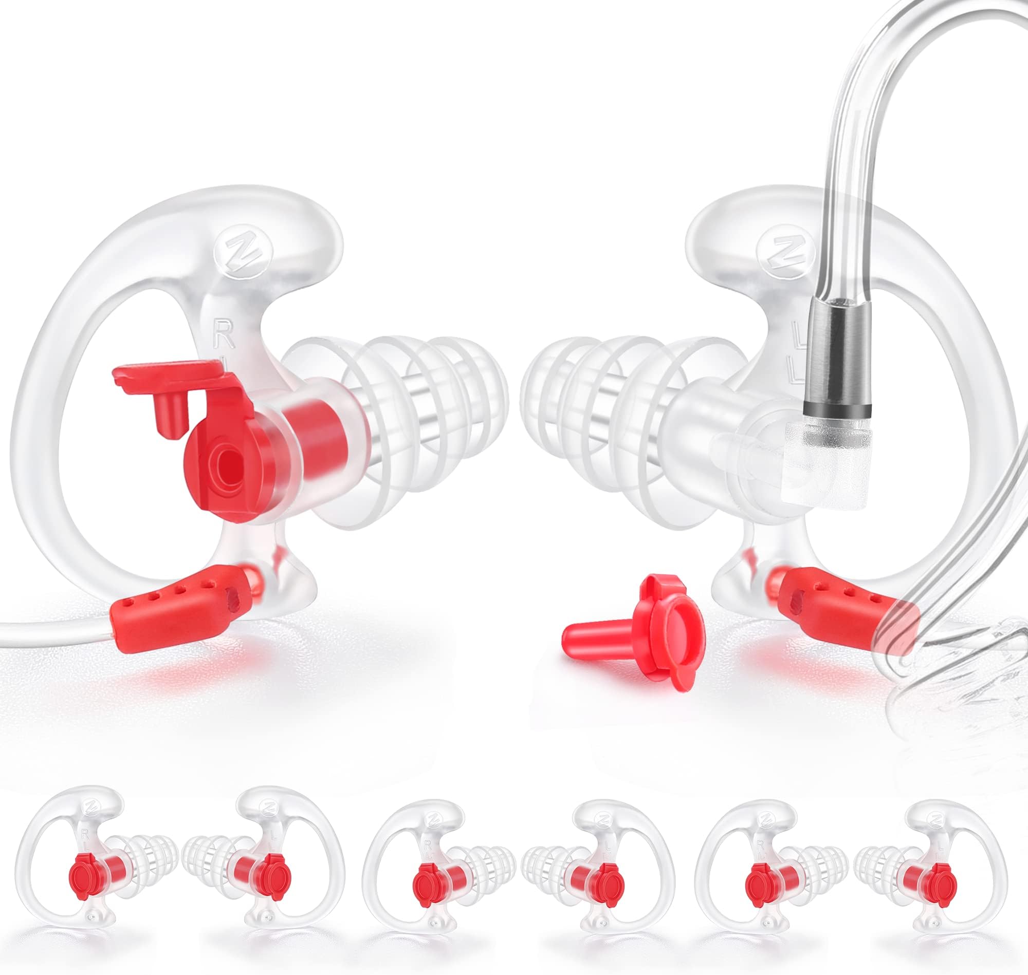Amazon.com: Zeadio Triple Flanged Earpiece, Comfortable Silicone ...