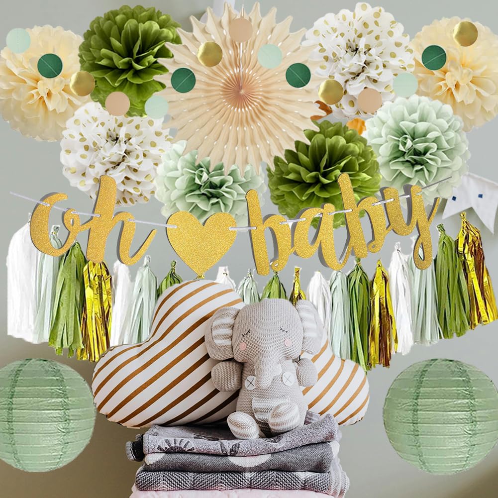 Poms For Baby Shower Yellow Green 10 Unique Baby Shower Ideas For