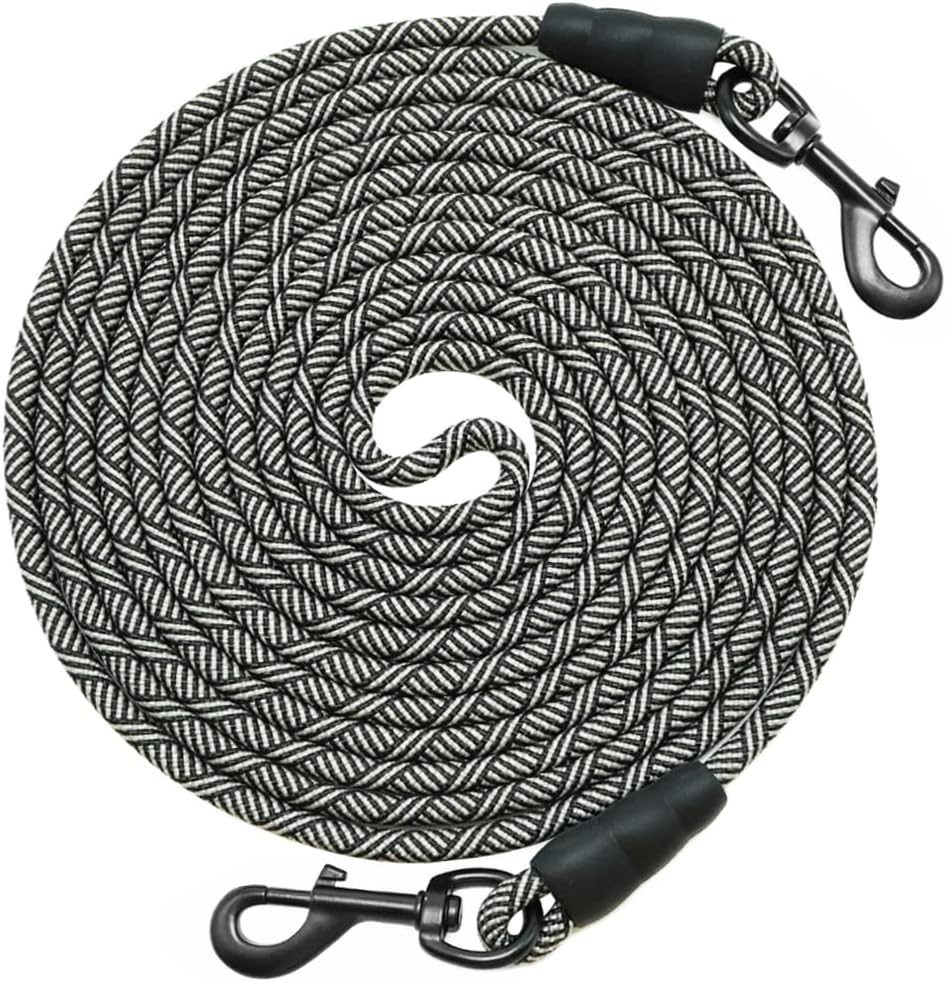 Amazon.com : Mycicy Dog Tie Out Check Cord Long Rope Dog Leash, 8 FT 15 ...