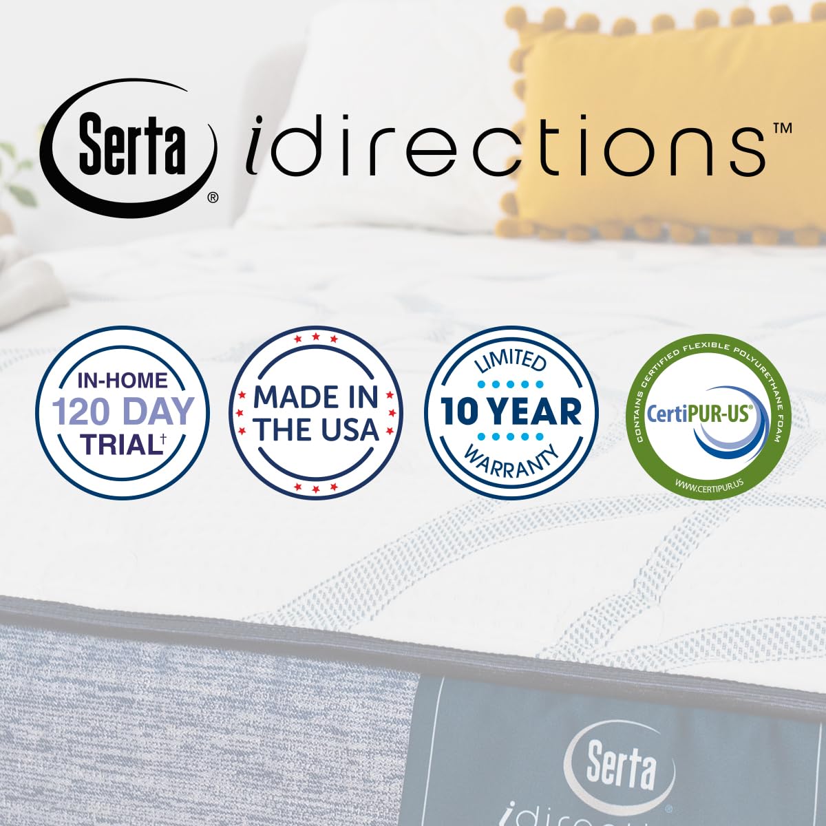 Serta iDirections X3 Hybrid II Plush Queen Mattress - 12.75 in. Hybrid ...