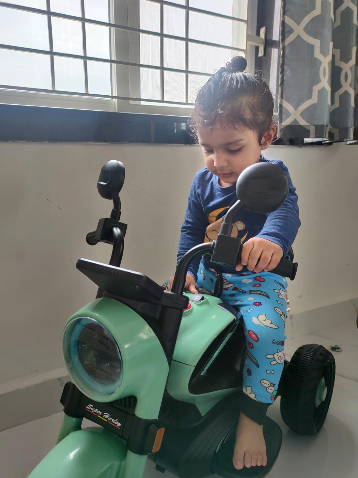 Buy Jammbo Super Harley Kids' Battery-Operated Bike - Forward/Backward ...