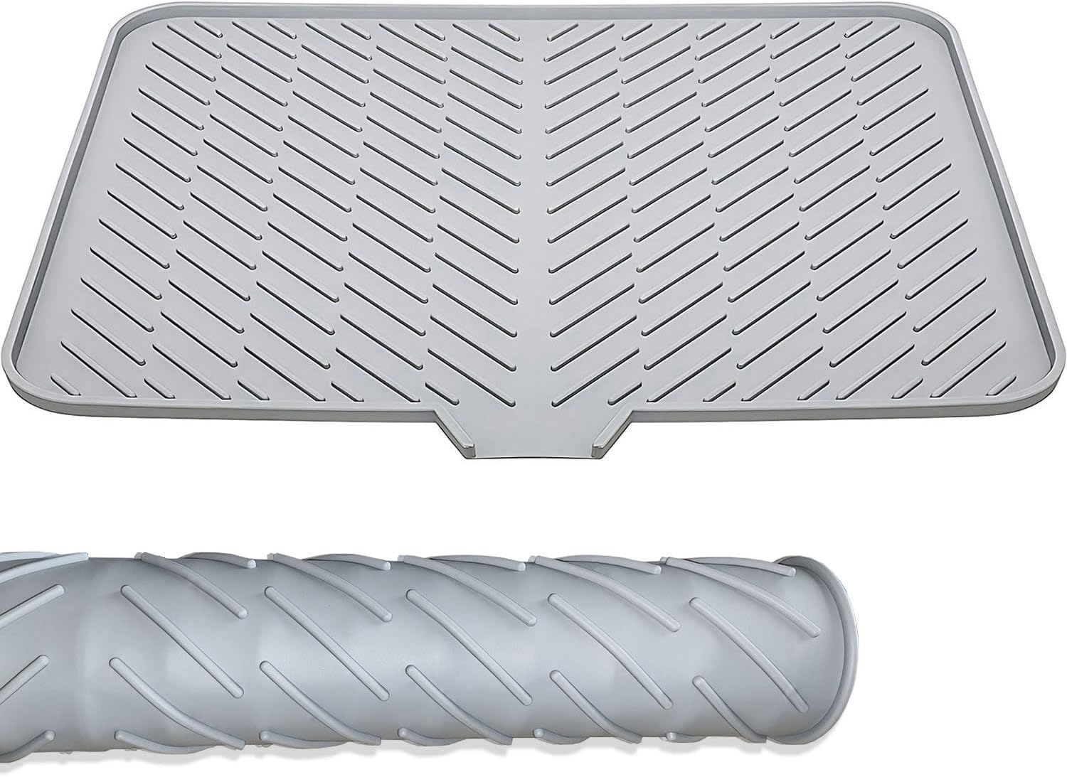 Amazon.com: Tumtanm Silicone Draining Board Mat, Folding Draining Mat ...